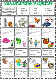 Comparatives and Superlatives ESL Printable Worksheets